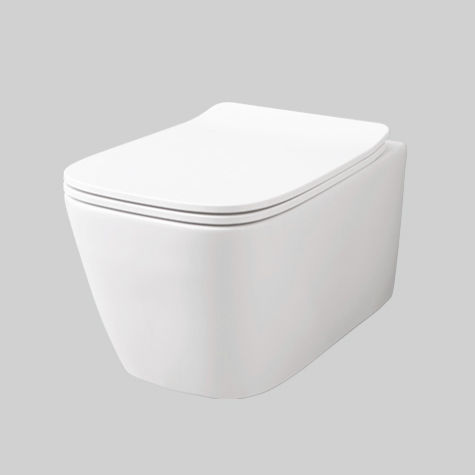 Wall-hung WC - A16 - ART CERAM - ceramic / home / elongated