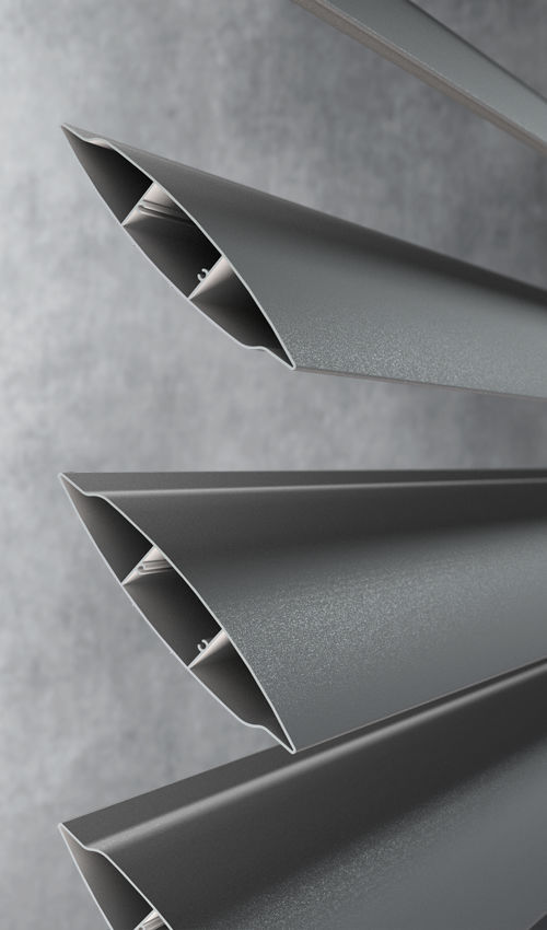 Aluminum solar shading / for facade / vertical - SUNBREAKER - Selt Sun ...