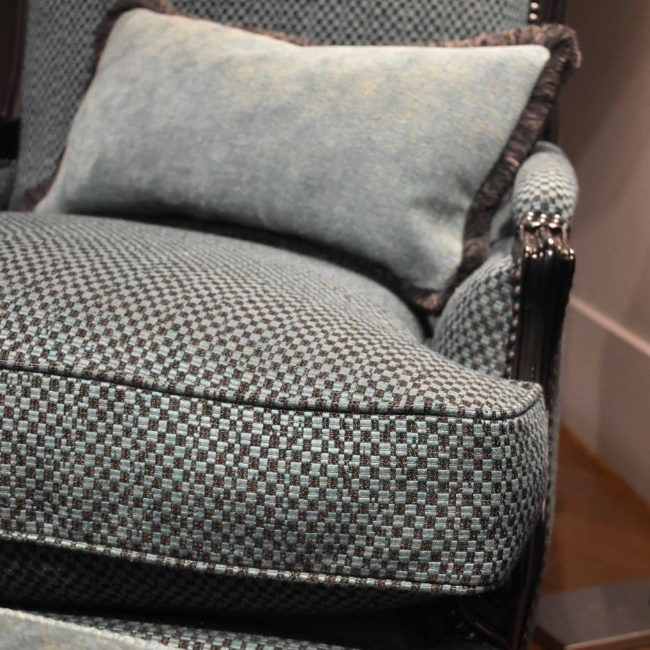 Upholstery fabric - JAVA - Houles - geometric pattern / polyester / cotton