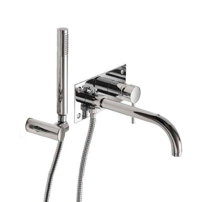 Shower mixer tap - MVP SLEEK - ex.t - bathtub / wall-mounted / brass