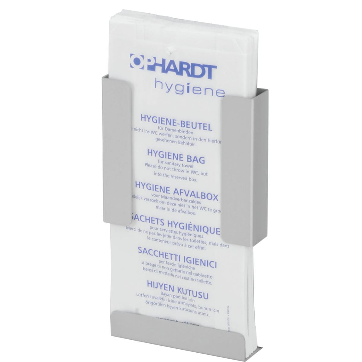 Wall sanitary bag dispenser - HB 1 A - OPHARDT Hygiene-Technik GmbH - manual / aluminum