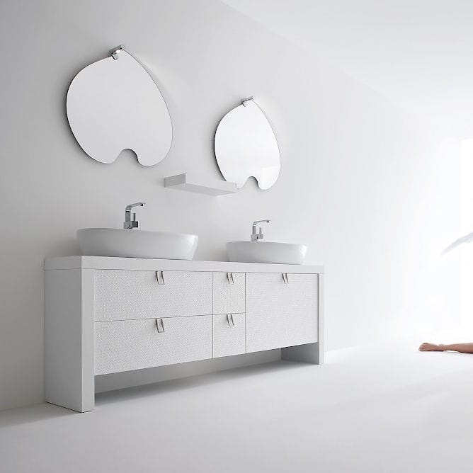 Double washbasin cabinet - BB1 - COMPAB - free-standing / wooden ...