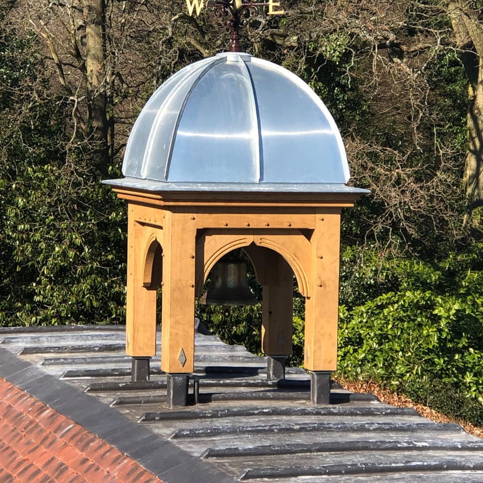 Zinc roofing - FARMHOUSE BELL TOWER - Peters Roofing - metal look ...
