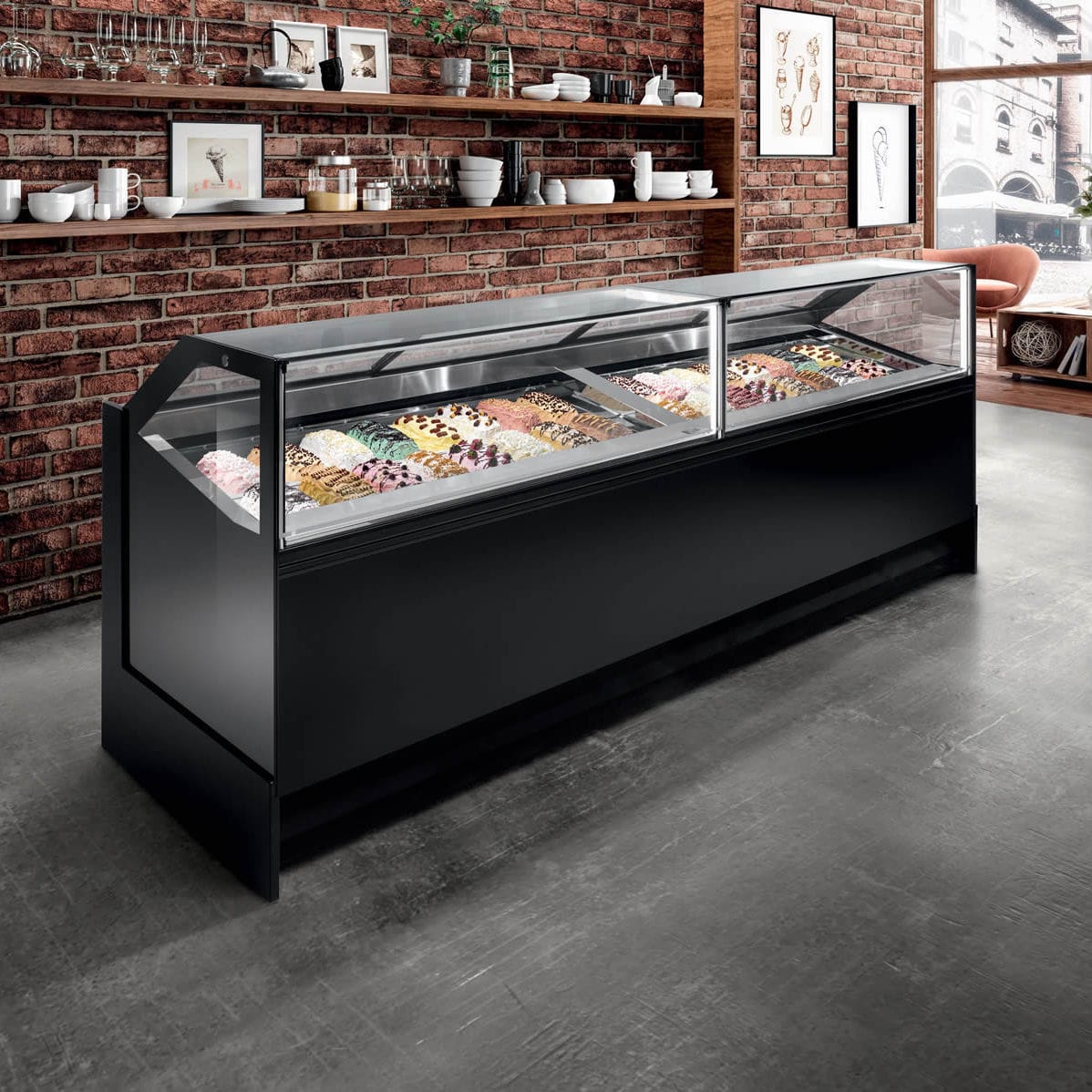 Counter refrigerated display case - ALBA SQUARED - Frigomeccanica - for ...