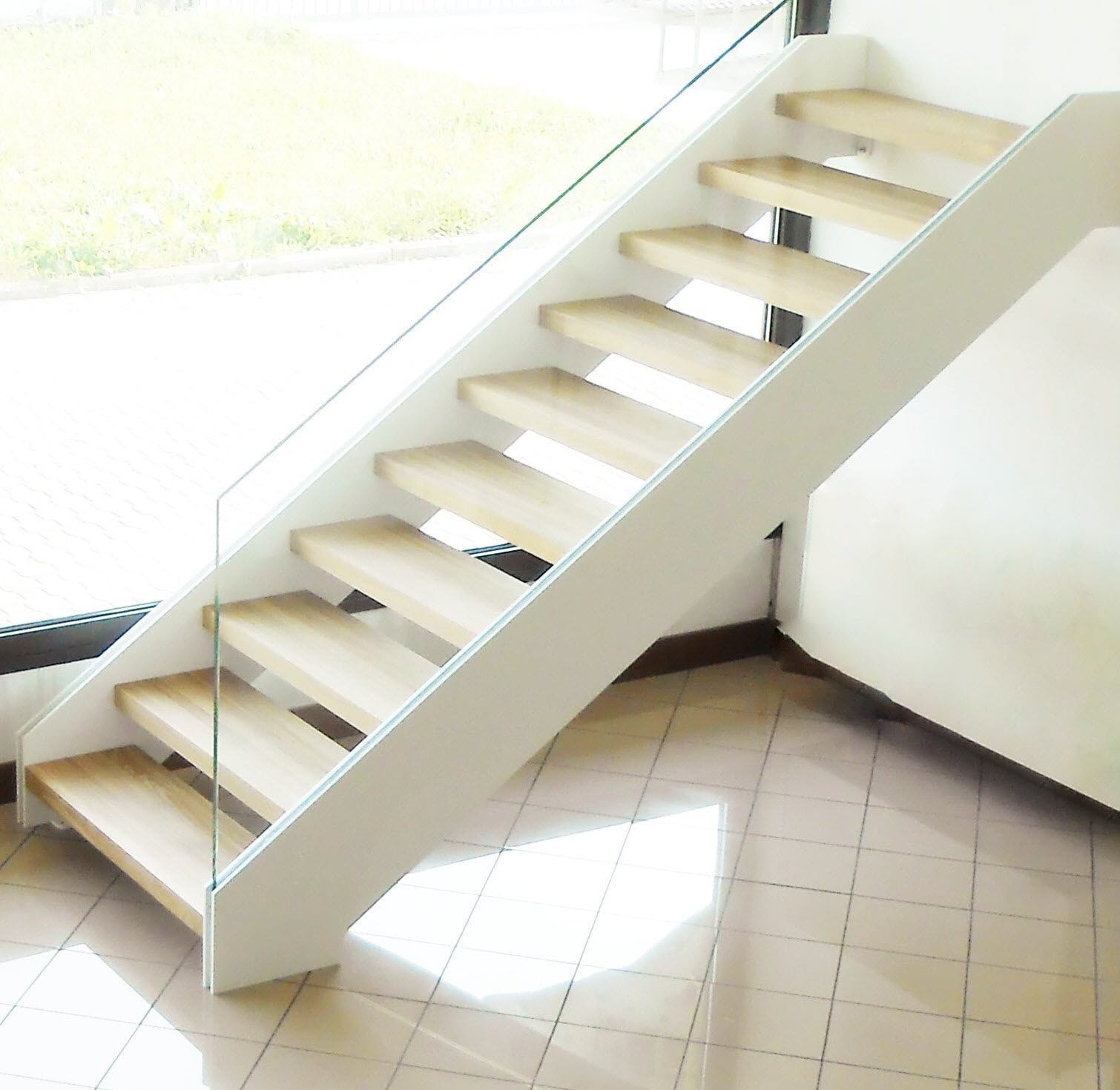 Straight staircase - Link Lux Infinity - CAST DESIGN - quarter-turn ...