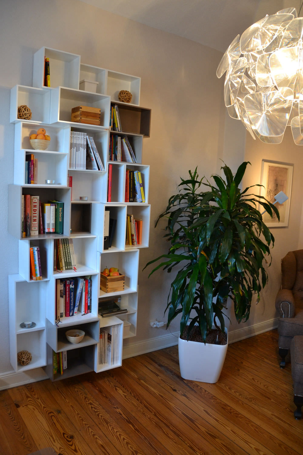 Modular shelf - 04/04 - Cubit - contemporary / MDF / white