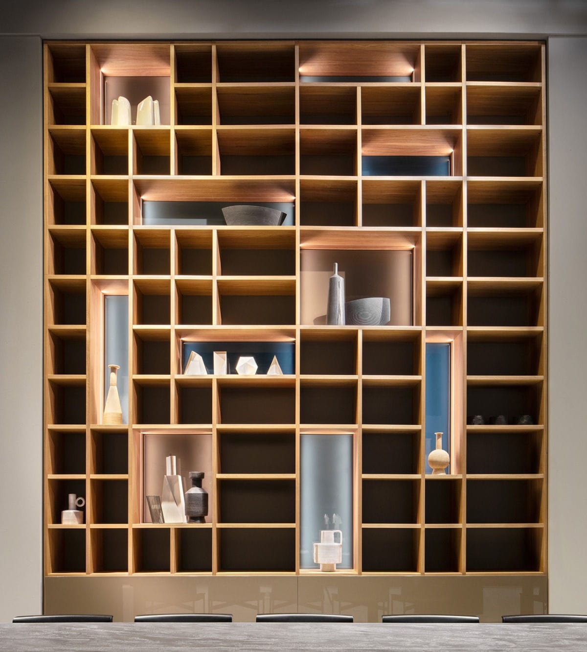 Free-standing bookcase - SELECTA - LEMA Home - modular / wall-mounted ...