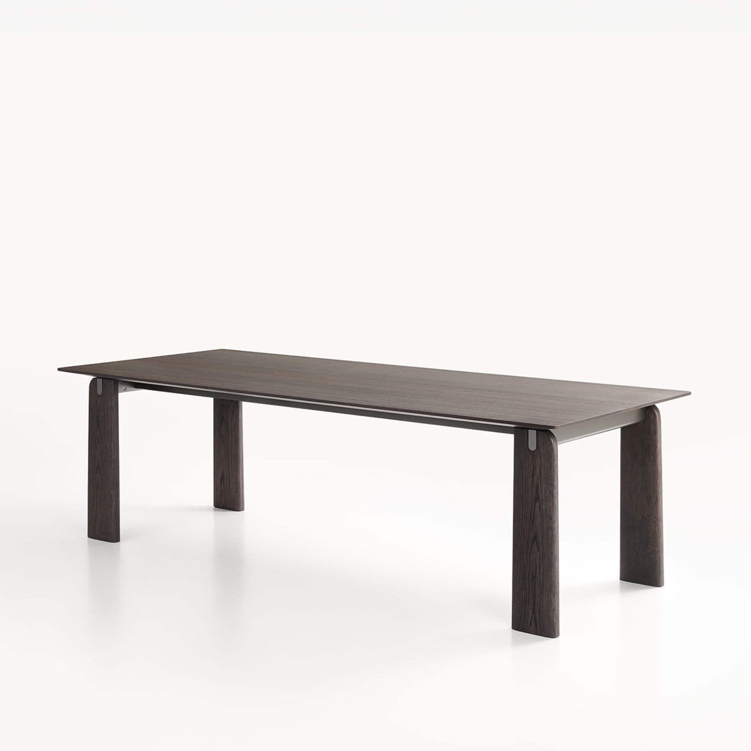 Contemporary dining table - JIKU - LEMA Home - porcelain stoneware / oak base / rectangular