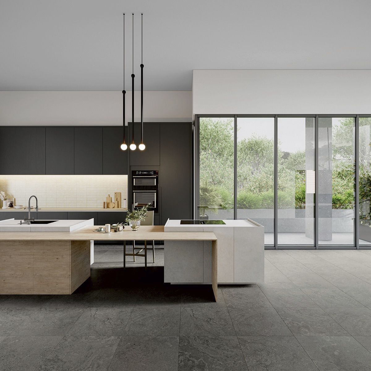 Cement tile - PALAZZO - Recer - porcelain / stone / indoor