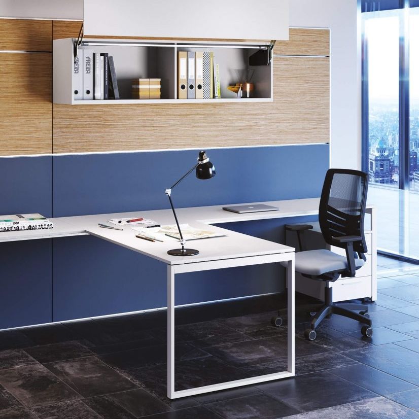 Workstation desk - POP SQUARE - Frezza - contemporary / metal / melamine