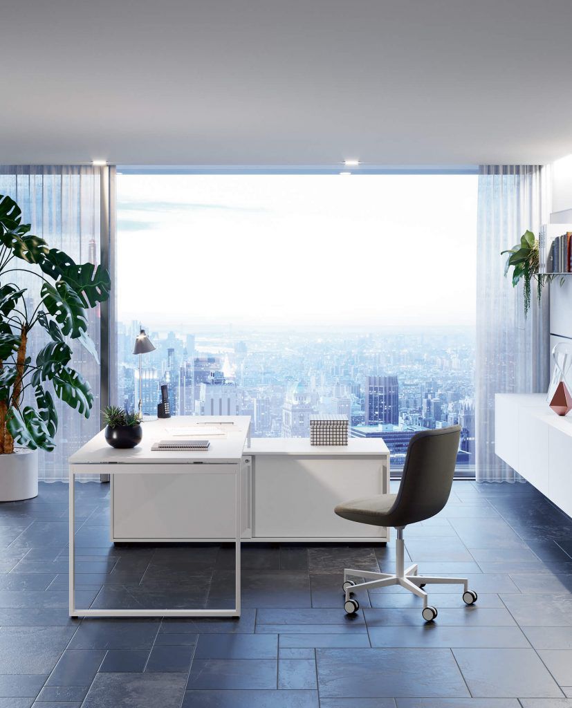 Workstation desk - POP SQUARE - Frezza - free-standing / 2 person ...