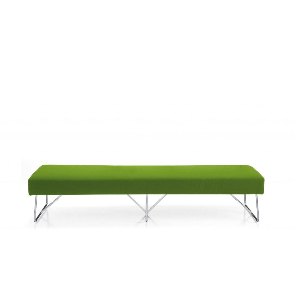 Classic upholstered bench - FEDRA - Frezza - fabric / painted steel ...