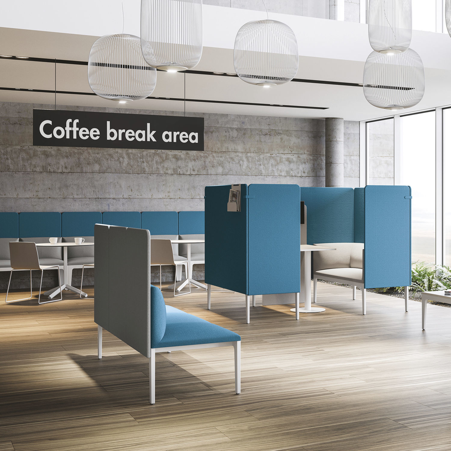 Acoustic office pod - ALPLUS - Frezza - fabric