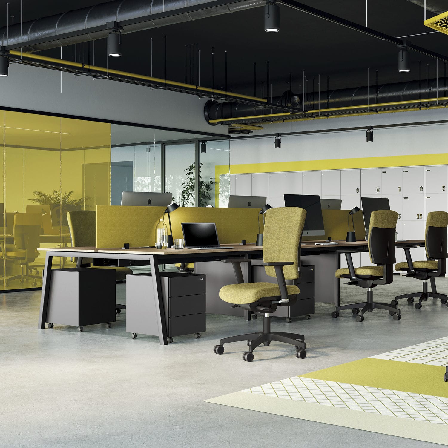 Design chair - EM 59 EVO - Frezza - indoor / aluminium / nylon