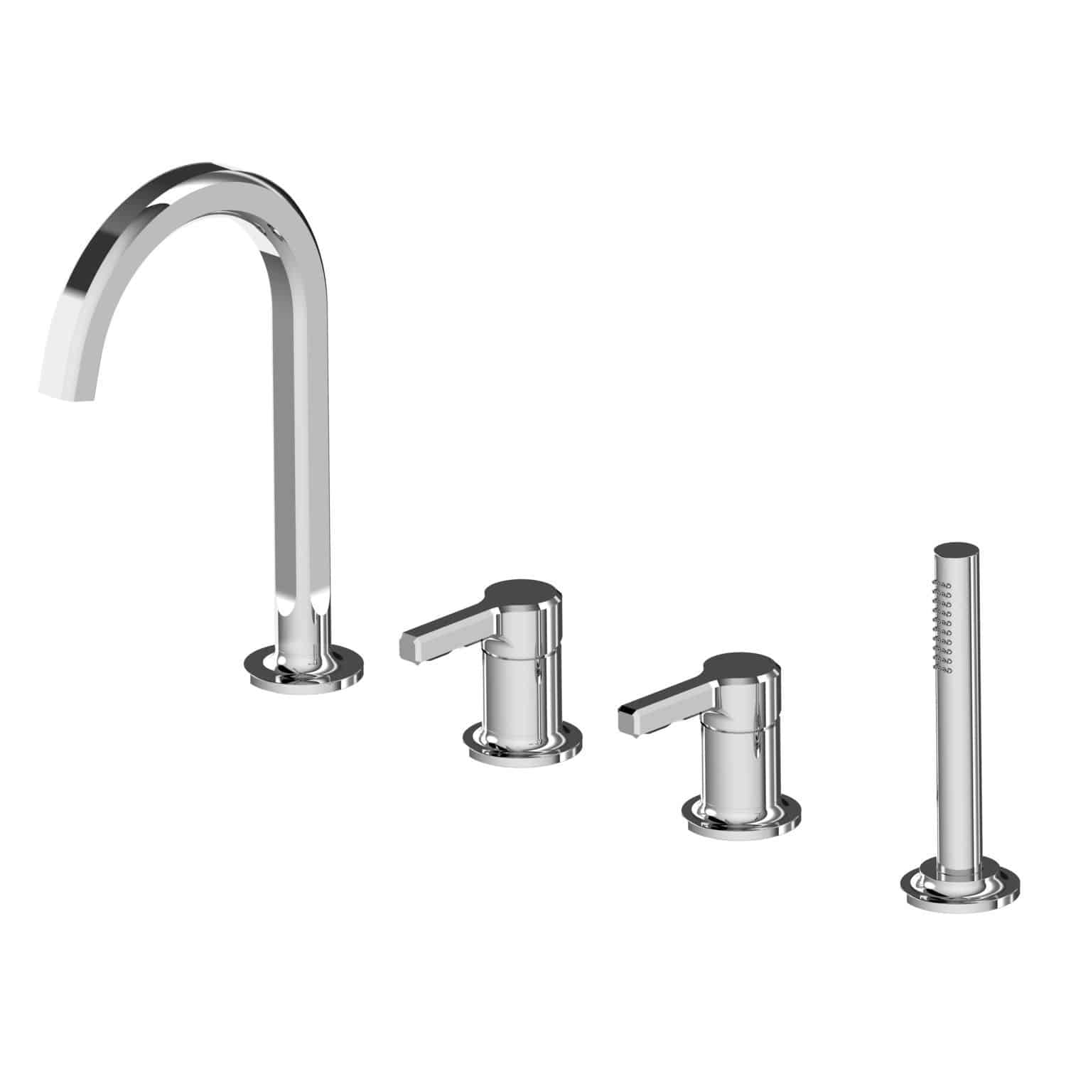 Bathtub mixer tap - IT2C68CCAUZZ - Rubinetterie Treemme - countertop ...