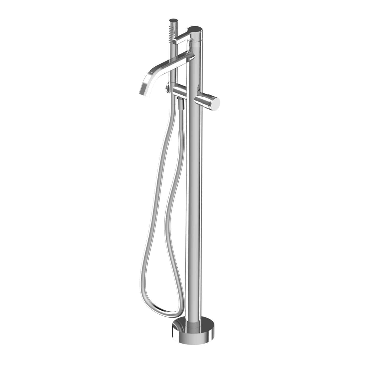 Bathtub mixer tap - RWIT2C03CC01 - Rubinetterie Treemme - floor-mounted ...