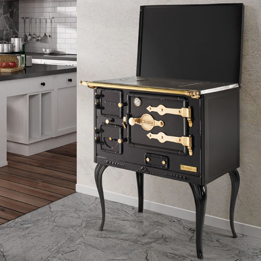 Wood range cooker - TB-6 H - HERGÓM - 2 burner / 1 oven / Class A+