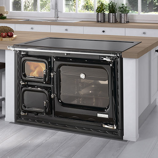 Wood range cooker - DEVA 100 ISLA - HERGÓM - 3 burner / 1 oven / manuel ...
