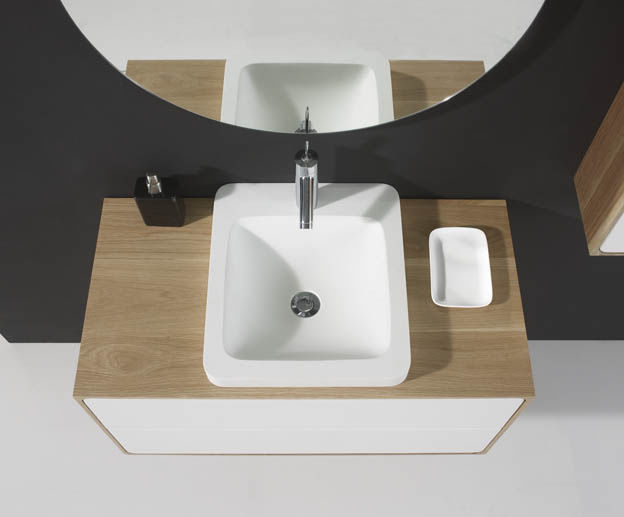 Countertop washbasin - NIT - Naxani - Solid Surface / antibacterial ...