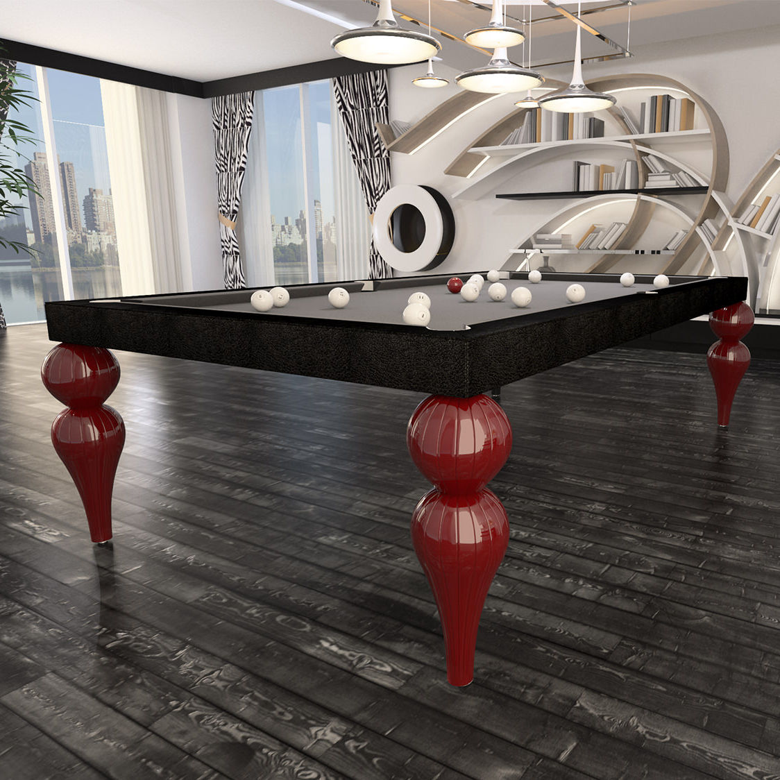 New Baroque design pool table - CARDINALE - MBM Biliardi - home ...