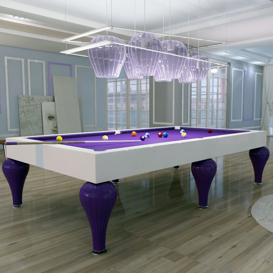 New Baroque design pool table - TINTORETTO PRO - MBM Biliardi - home ...