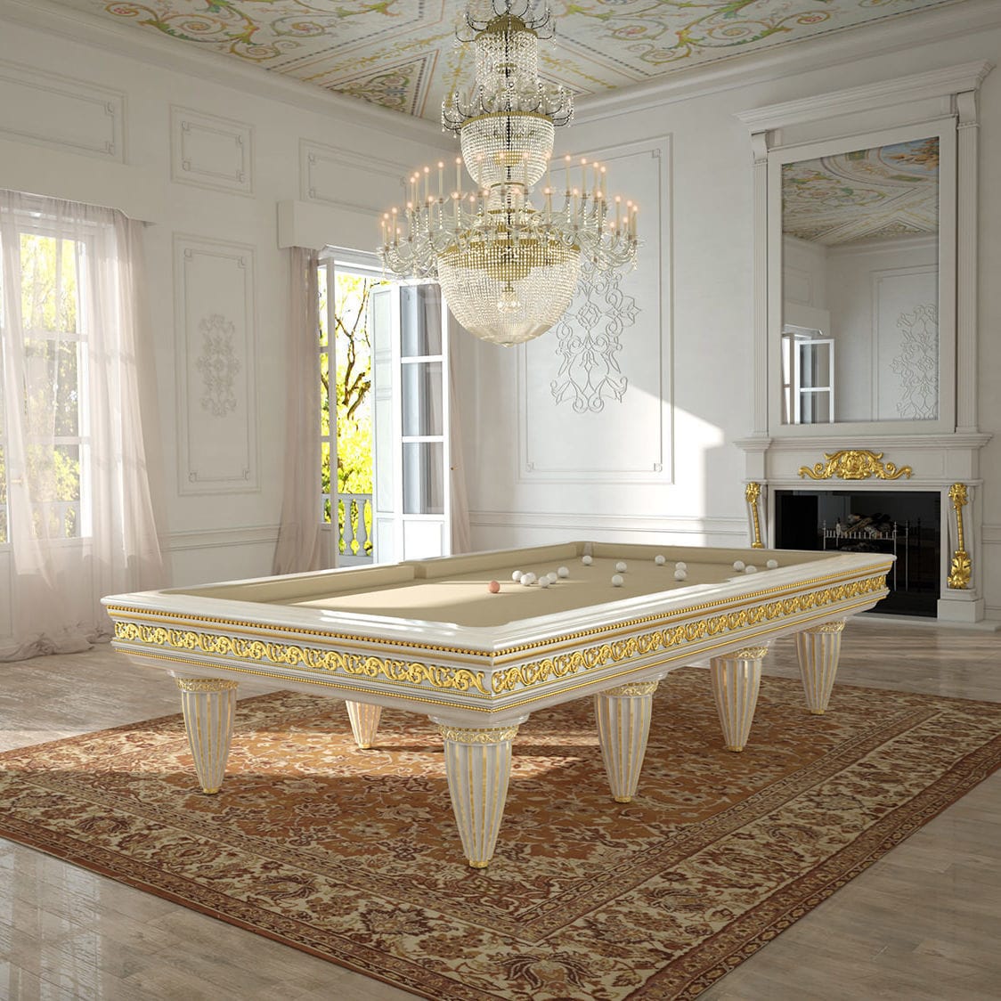 Classic pool table - M31 - MBM Biliardi - home / commercial / solid wood