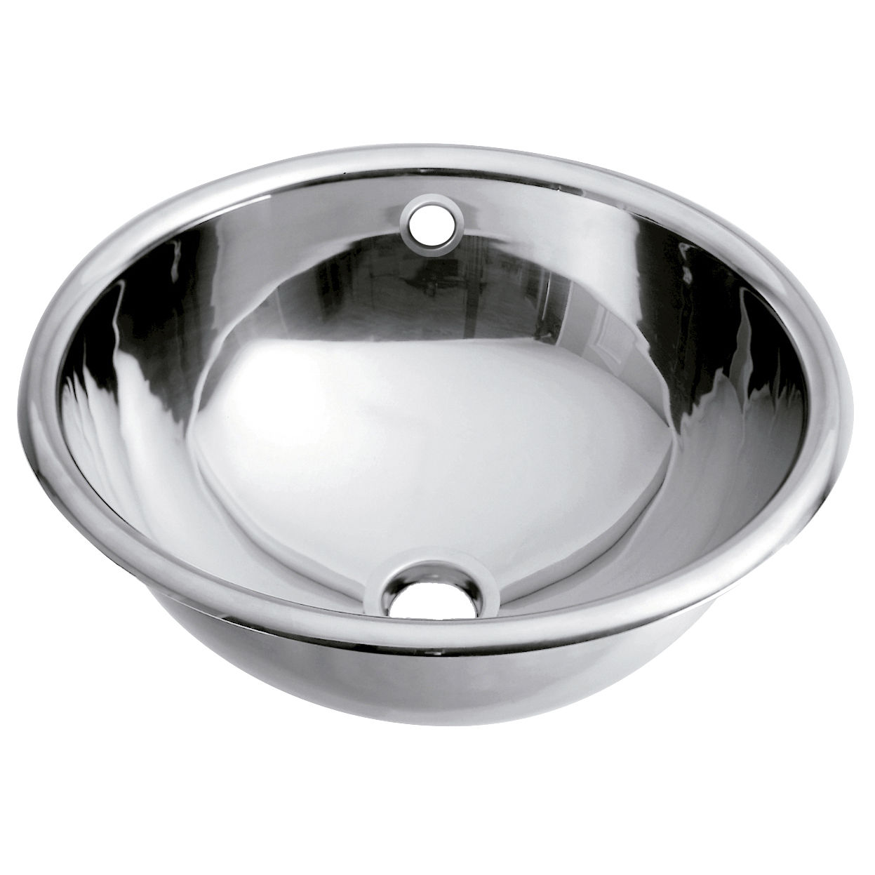Integrated hand basin - SNR036C - Mediclinics, s.a. - round / stainless ...