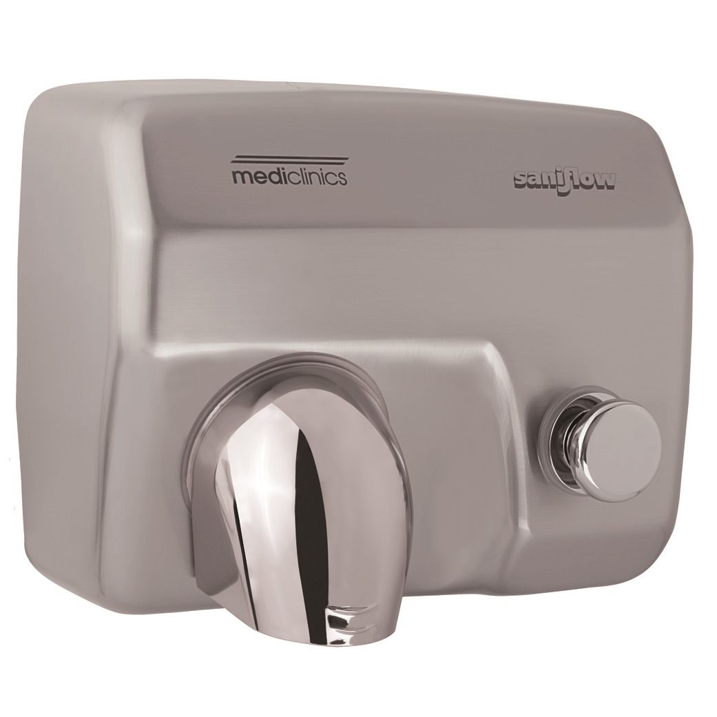 Push-button hand dryer - E88CS - Mediclinics, s.a. - built-in / steel