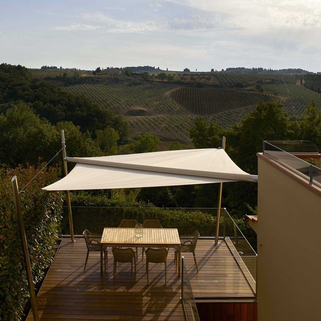 Waterproof shade sail - KHEOPE - KE Outdoor Design - with mororized ...