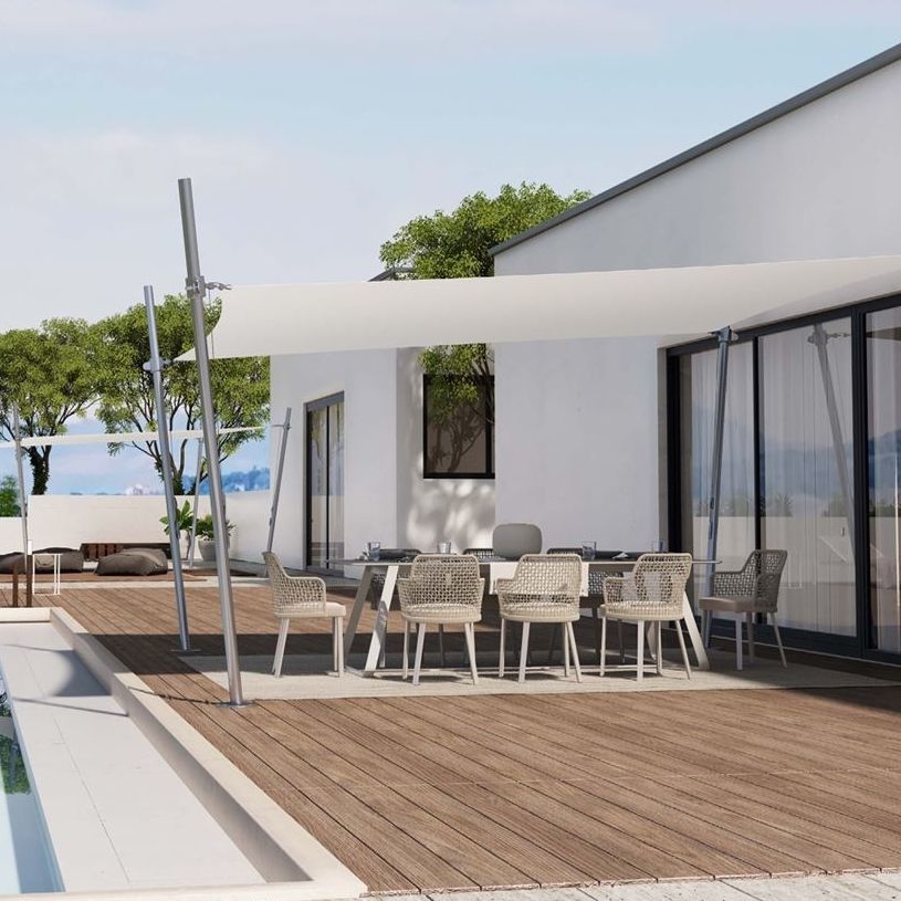 Roll-up shade sail - KHEOPE SKIN - KE Outdoor Design - building ...