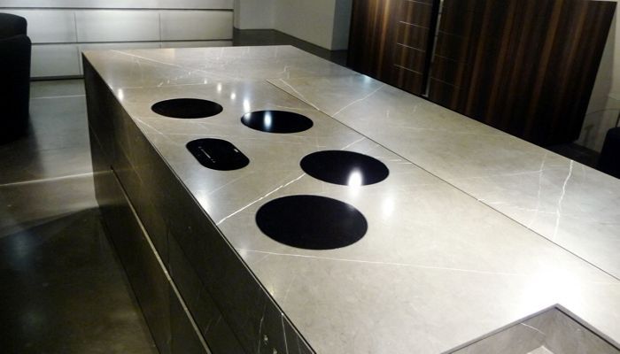 Induction cooktop - 4MM RVS - ABK InnoVent - 4 burner / built-in / with ...