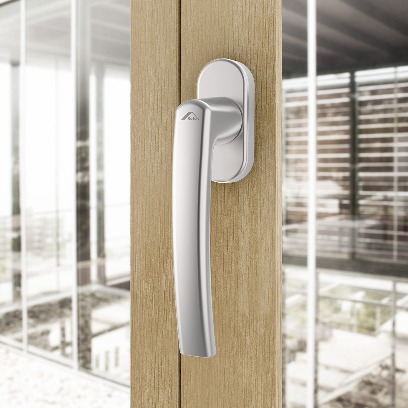 Door handle - LINE - Frank Roto DST GmbH - aluminum / contemporary / home