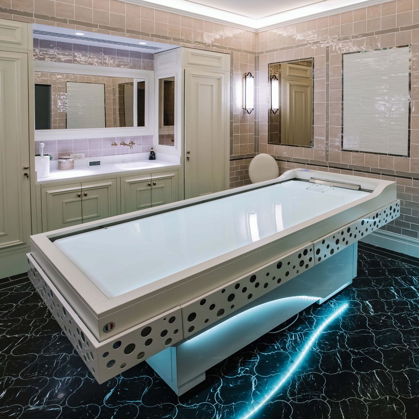 Hydraulic massage table - EDEN - Iso Benessere® - electric / marble / wet