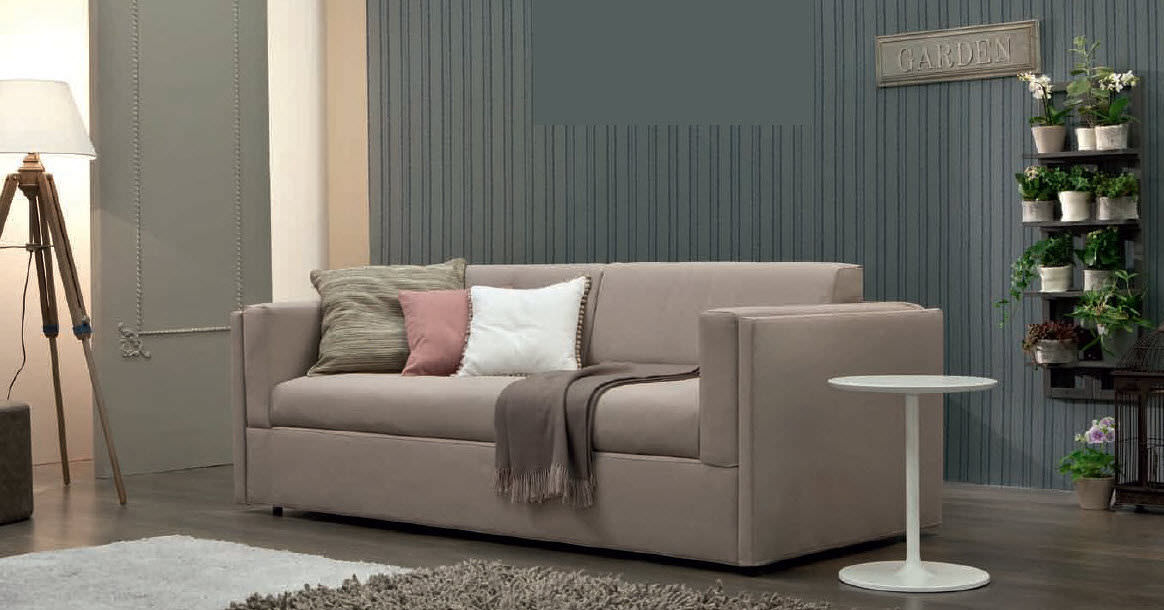 Sofa bed - UP&DOWN - V.&NICE - contemporary / fabric / multi-color