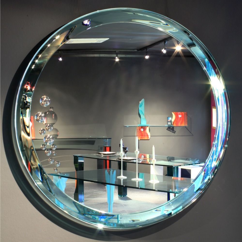 Wall-mounted mirror - HUBLOT - MIROITERIE PETITJEAN - contemporary / round