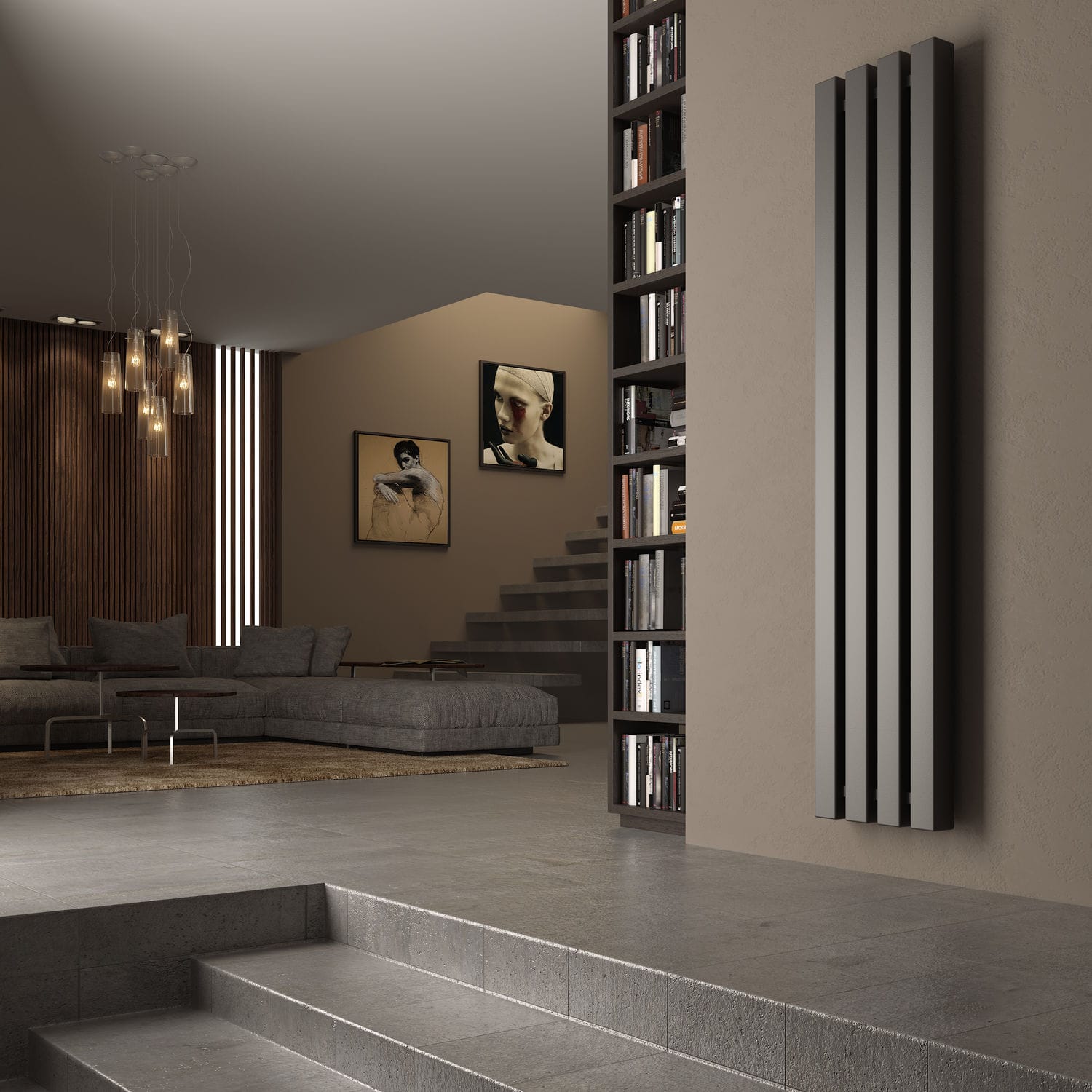 Hot water radiator - KUBIK - Xo' by Metalform - electric / 751 w...1000 ...