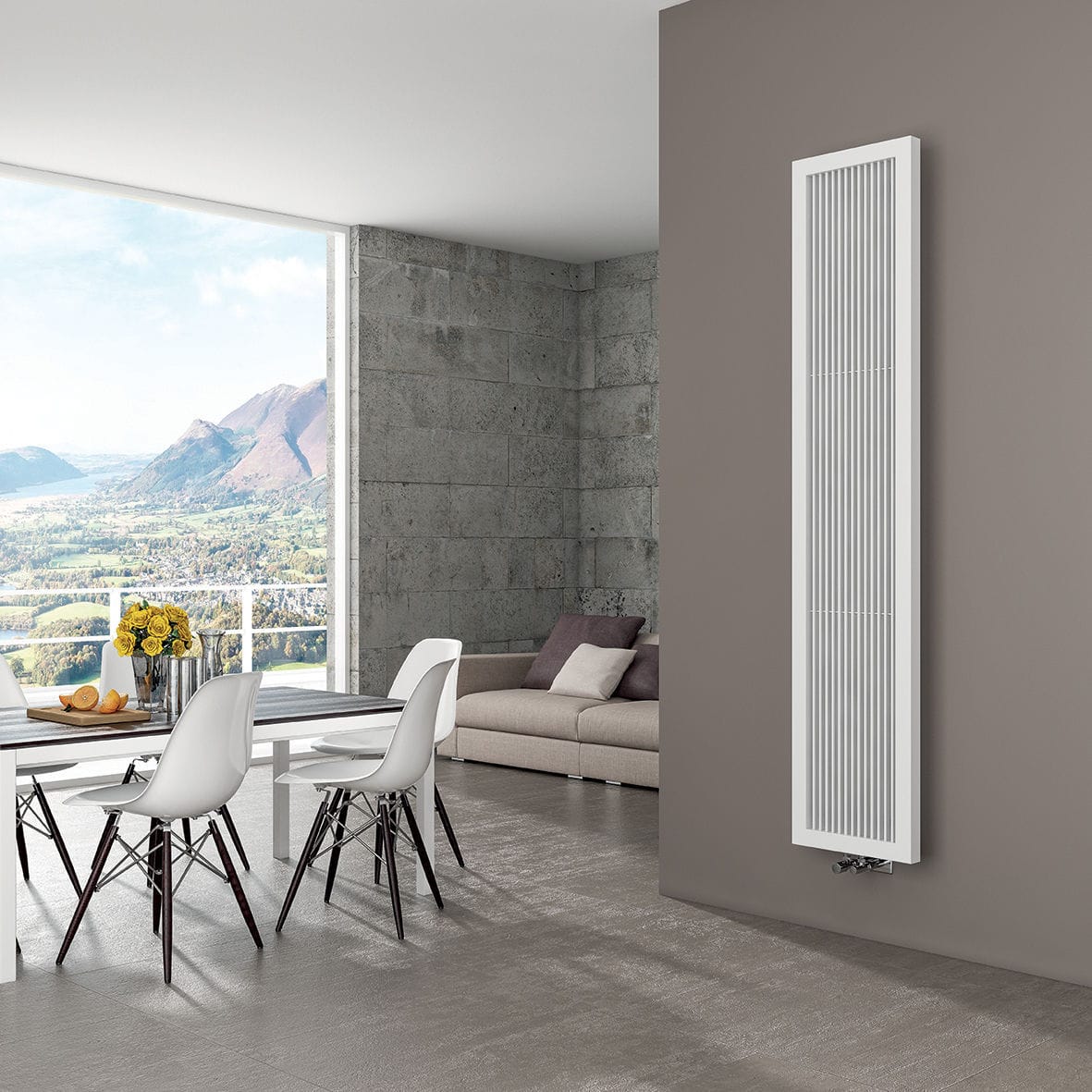 Hot water radiator - QUADRONE - Xo' by Metalform - electric / 751 w ...