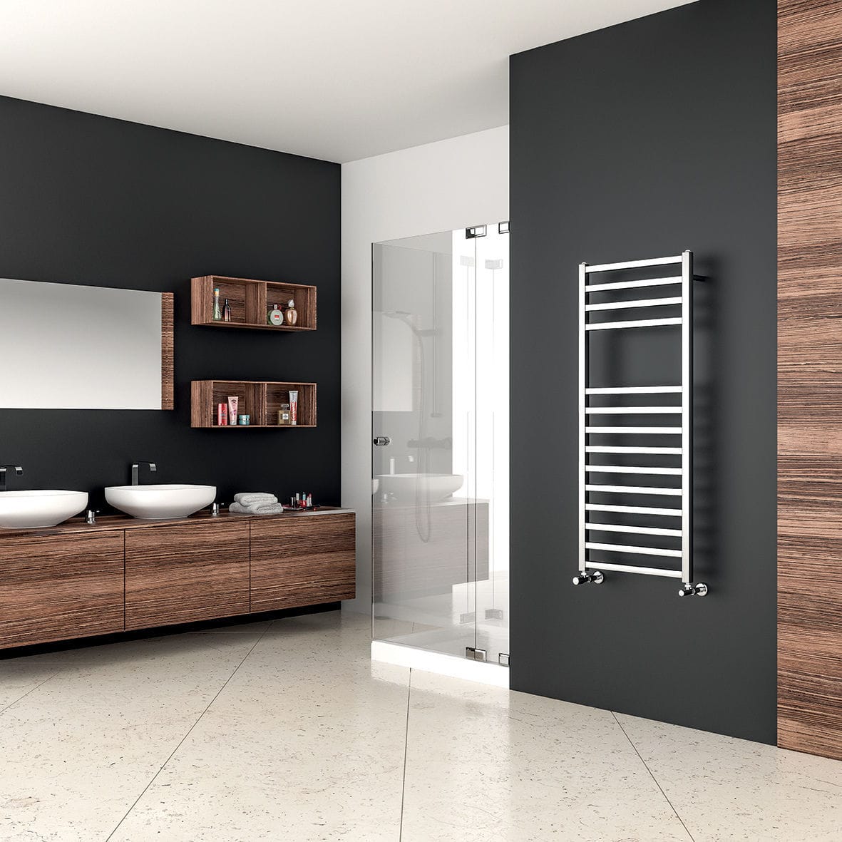Hot water towel radiator - QUADRA S 25 - Xo' by Metalform - electric ...