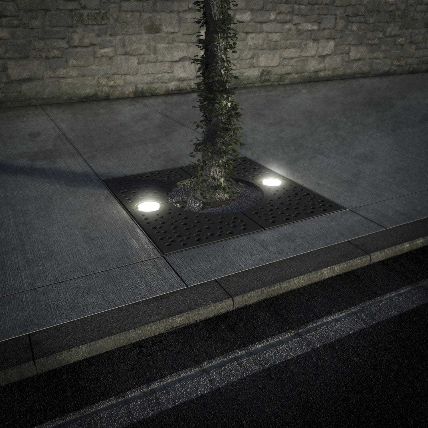 Square tree grate - BUBBLE L - BELLITALIA - concrete / ultra high ...