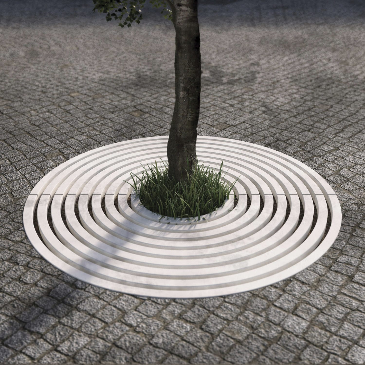 Round tree grate - CIRCLE - BELLITALIA - concrete / ultra high ...