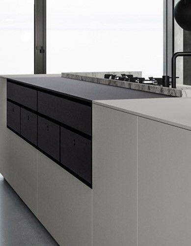 Wooden countertop - LIFT UP - MITON - kitchen / square edge