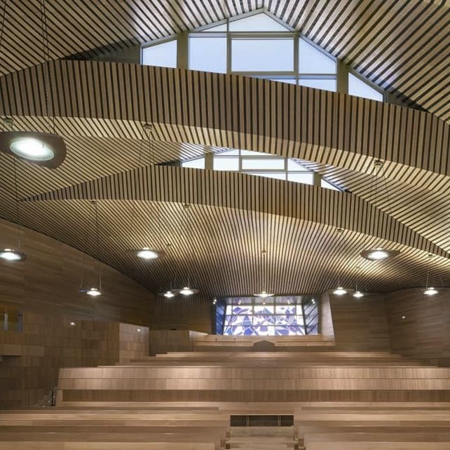 Bamboo ceiling - VC PLY5 - Grupo GUBIA - plywood / strip / for ...