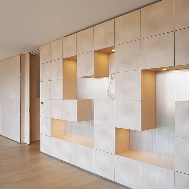 Bamboo wall niche - Grupo GUBIA - rectangular / square / other shapes