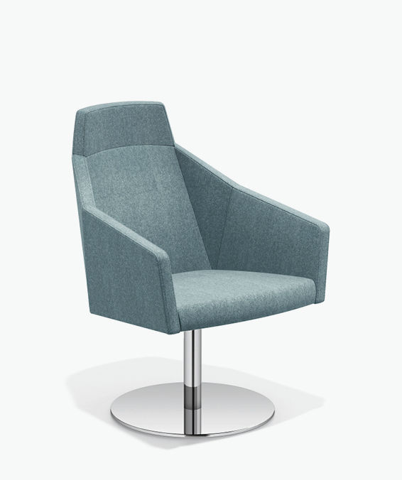 Contemporary visitor chair - PARKER V - Casala - indoor / fabric ...