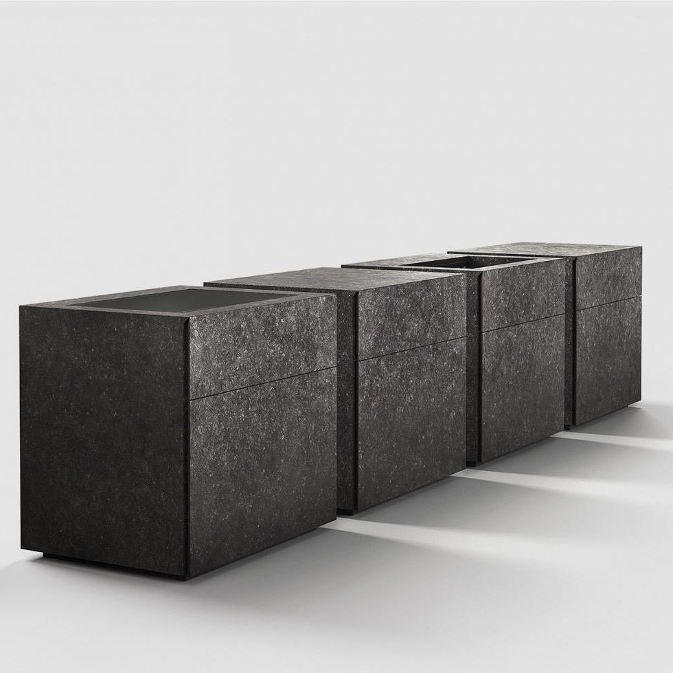 Contemporary kitchen - ROCK - Steininger Designers - natural stone ...