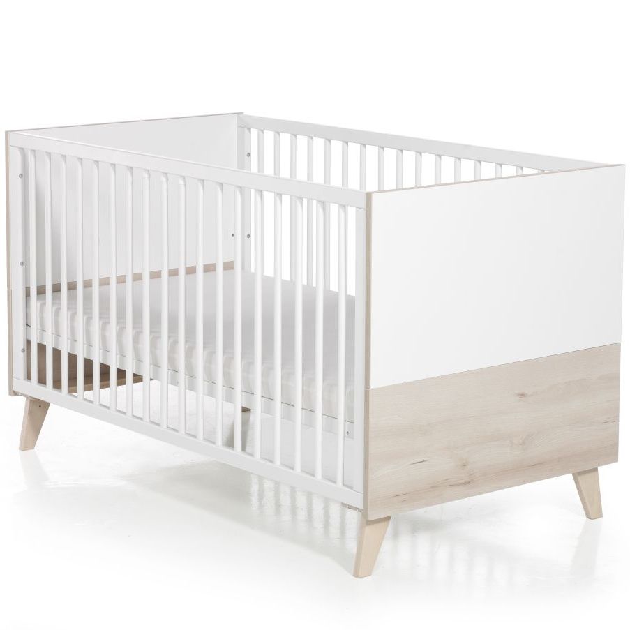 Single baby bed - METTE - Geuther - contemporary / wooden / commercial