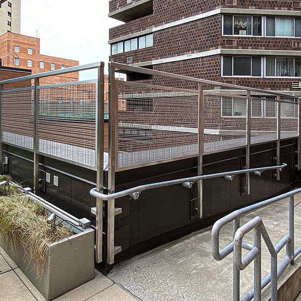 Metal railing - BANKER WIRE - wire mesh / mesh / outdoor