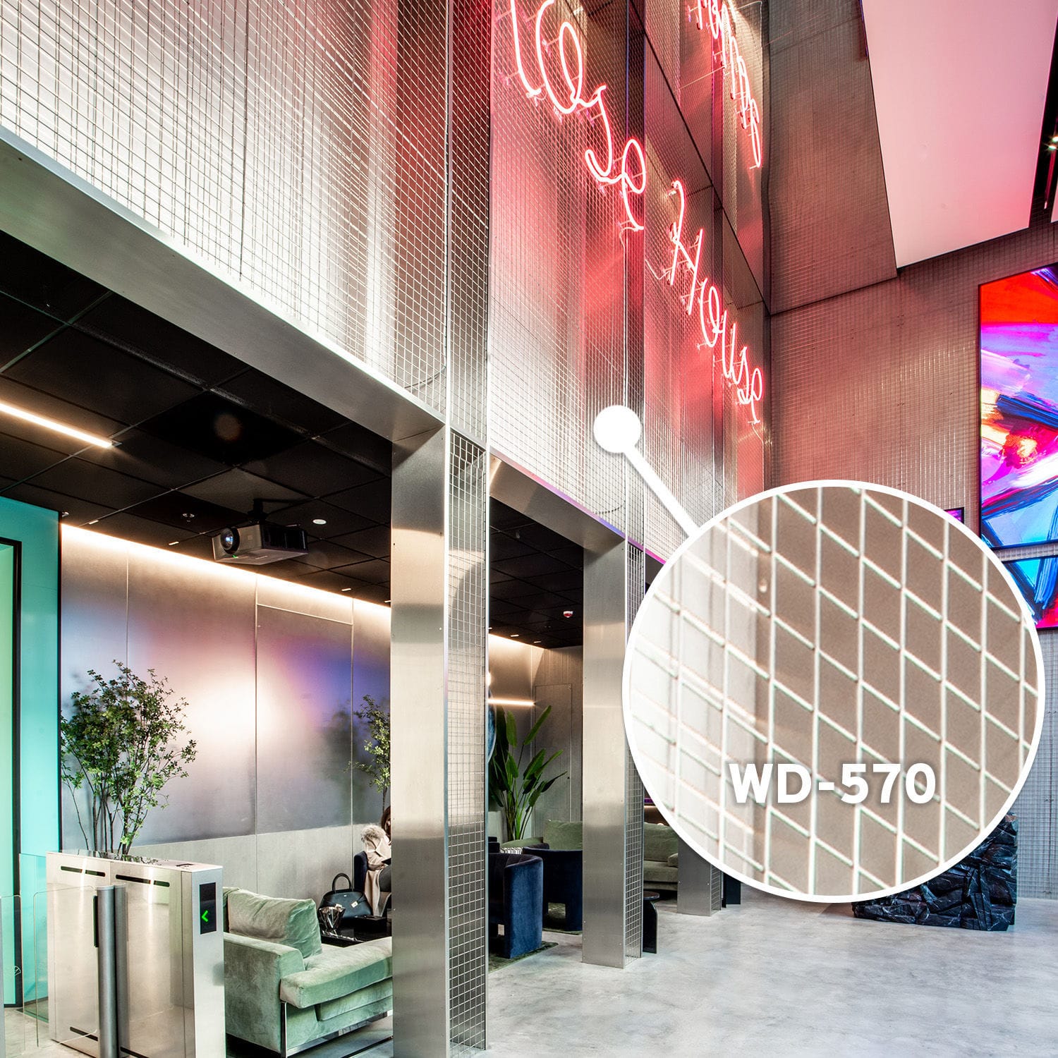 Interior welded wire mesh - WD-570 - BANKER WIRE - galvanised steel ...