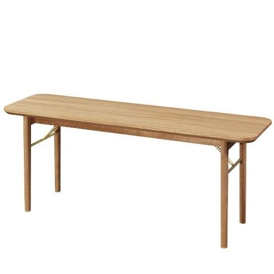 Contemporary bench - #832 - Skovby - oak / solid wood / without backrest