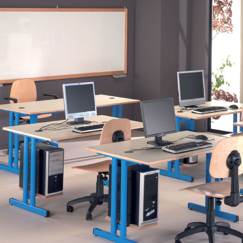 Computer table with post - 607 - CAMILLO SIRIANNI SAS - contemporary ...